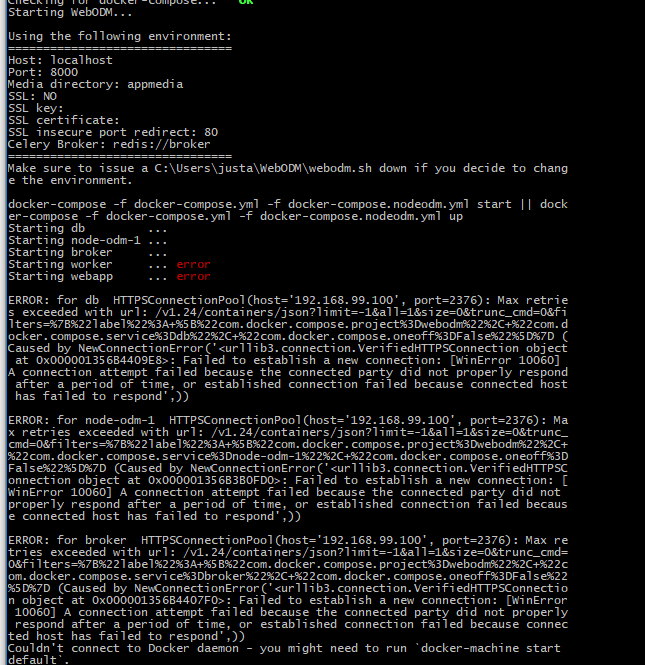 WebODM fails to launch · Issue #466 · OpenDroneMap/WebODM · GitHub