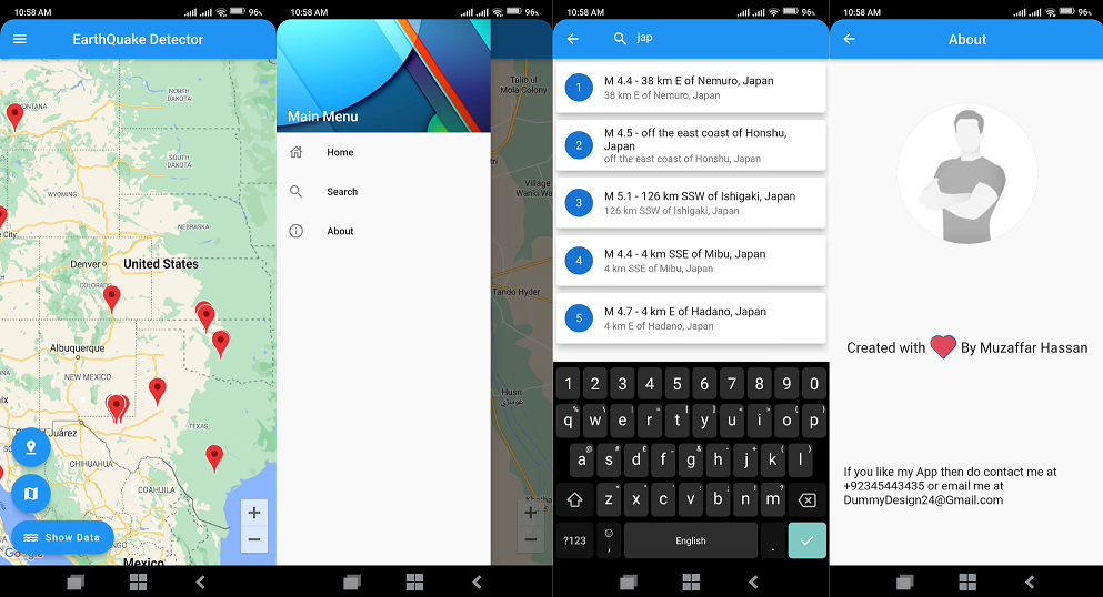 GitHub - devMuzaffar/Earthquake-Application: This is a Map application which shows you ...