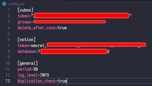 运行出现错误，已填写却提示config缺少token · Issue #5 · reycn/cubox-to-notion · GitHub