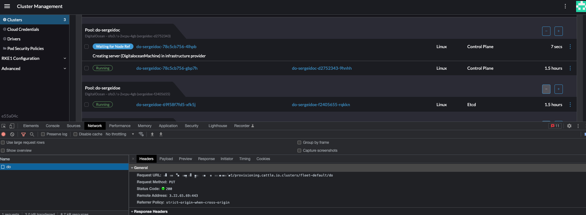 Scale Node Pool Up or Down for RKE2 provisioned clusters is not working for long cluster/node ...