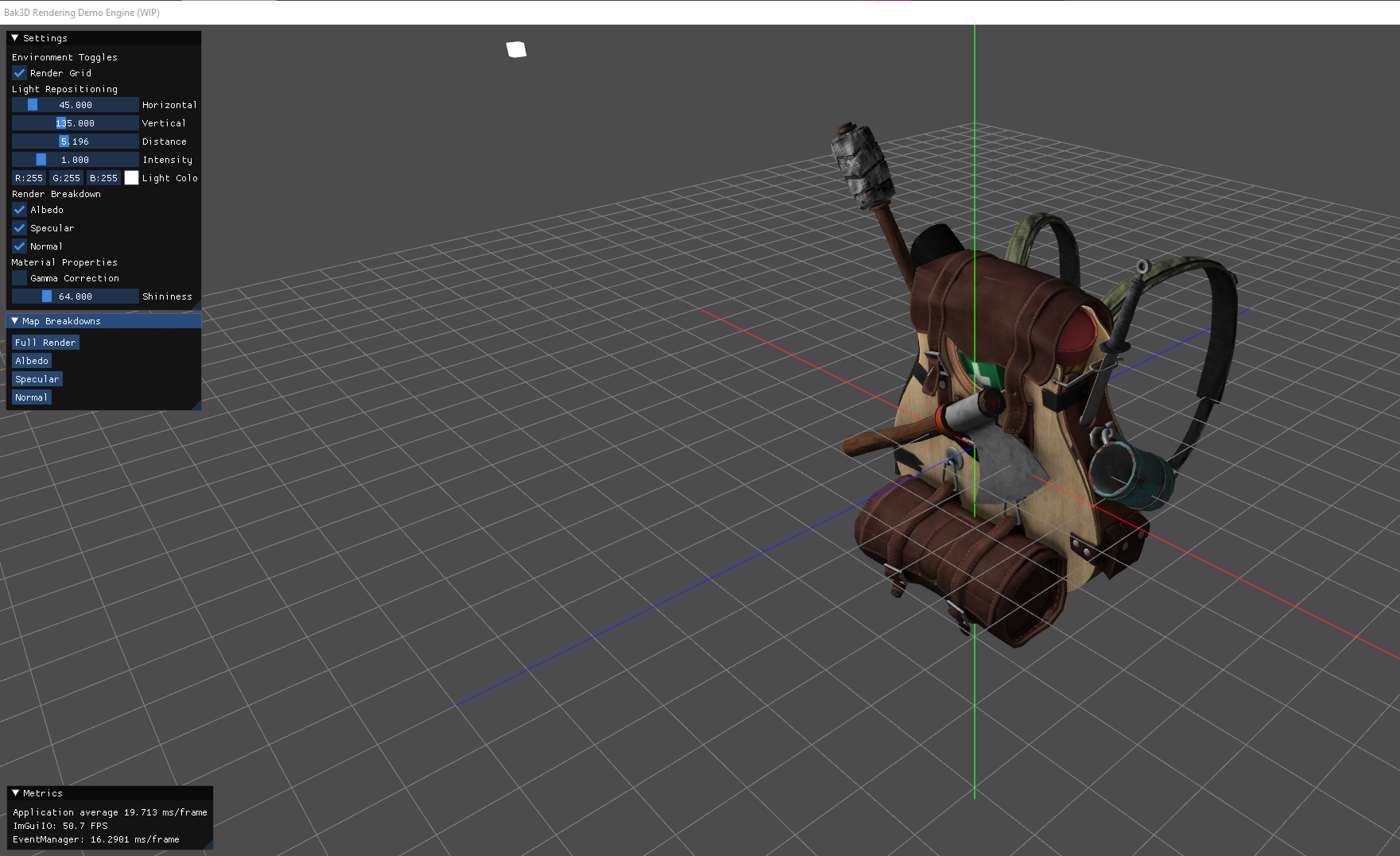 GitHub - George540/bak3d_rendering_demo_engine: A simple 3D model viewer with various CG features