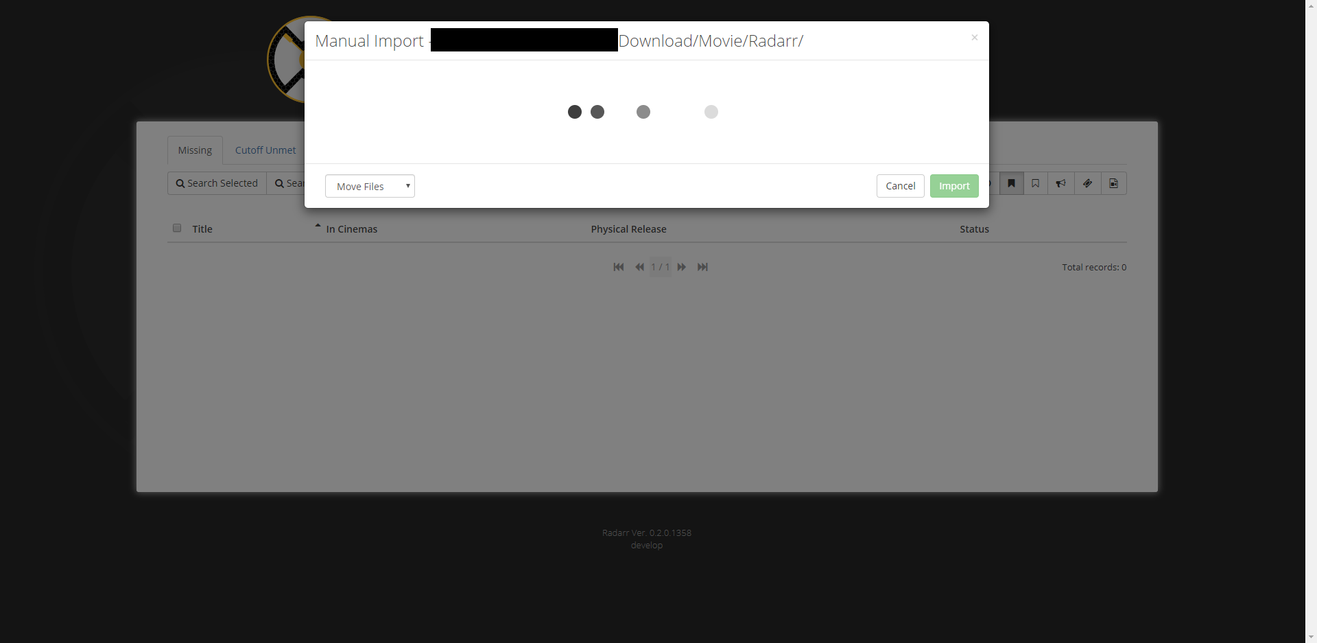 Manual Import - File(s) not being listed · Issue #3675 · Radarr/Radarr · GitHub