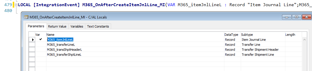 Event Request Codeunit 5704 Function Createitemjnlline · Issue 3124 · Microsoftal · Github 5226