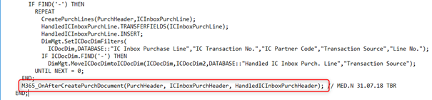 [Event Request] Codeunit 427, Function RecreateOutboxTransaction ...