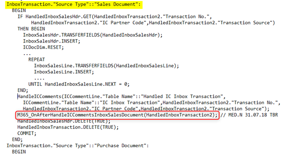 [Event Request] Codeunit 427, Function RecreateOutboxTransaction ...