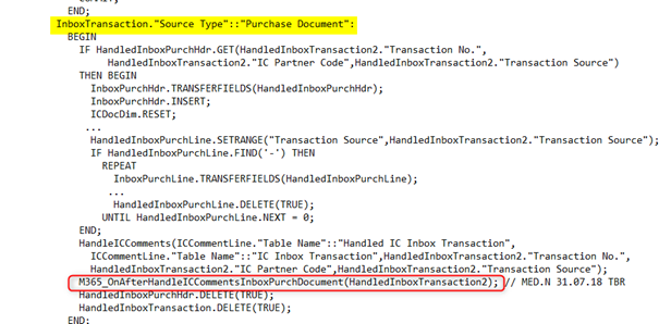 Event Request Codeunit 427 Function Recreateoutboxtransaction · Issue 3127 · Microsoftal