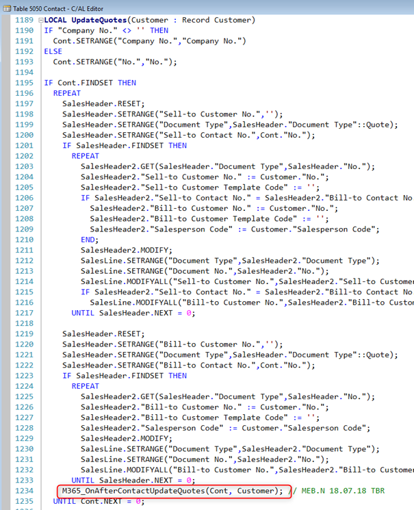 [Event Request] Table 5050, 1 new Event in Function UpdateQuotes ...