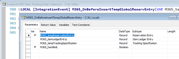 Event Request Codeunit 6501 2 New Events 1 Event Modification · Issue 3353 · Microsoftal