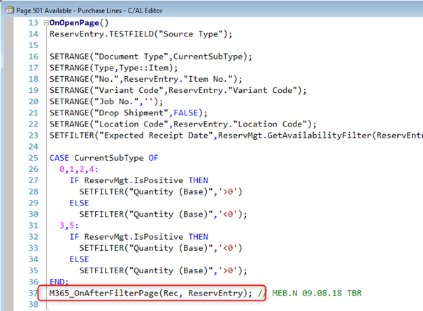 [Event Request] Page 501, 2 new Events · Issue #3364 · microsoft/AL ...