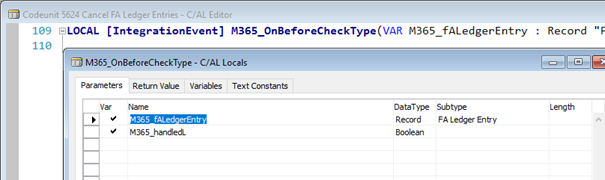 [Event Request] Codeunit 5624, 2 new Events · Issue #3551 · microsoft/AL · GitHub