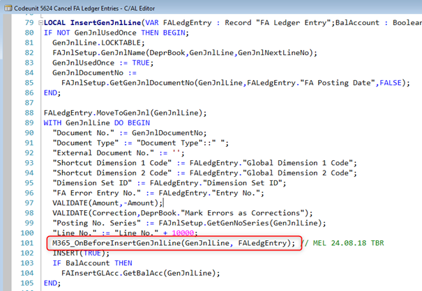 Event Request Codeunit 5624 2 New Events · Issue 3551 · Microsoftal · Github