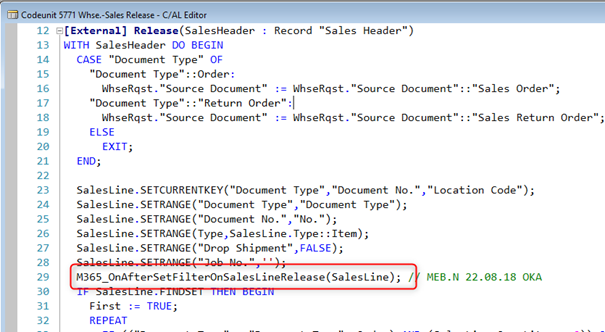 [Event Request] Codeunit 5771, 1 new Event · Issue #3657 · microsoft/AL ...
