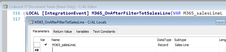 [Event Request] Codeunit 57 Document Totals · Issue #3649 · microsoft/AL · GitHub