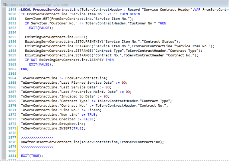 [EventRequest] CU6620 – Function CopyServContractLine · Issue #3180 · microsoft/ALAppExtensions ...
