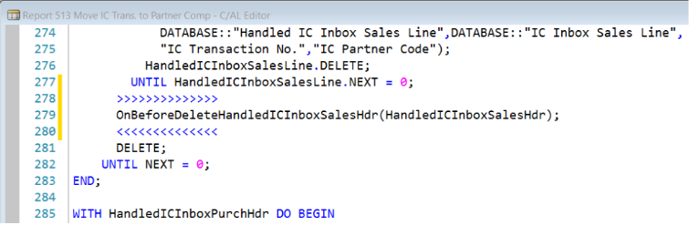 Eventrequest Report 513 Function „recreateinboxtrans Onbeforedeletehandledicinboxsaleshdr