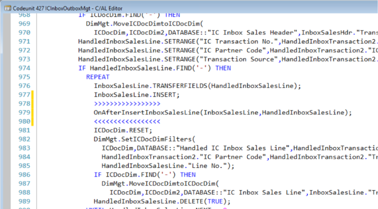 [EventRequest] CU427 – function „RecreateInboxTransaction“ - OnAfterInsertInboxSalesLine · Issue ...