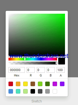 Color picker point sticks to bottom left and bottom right corners while mouse dragging at bottom ...