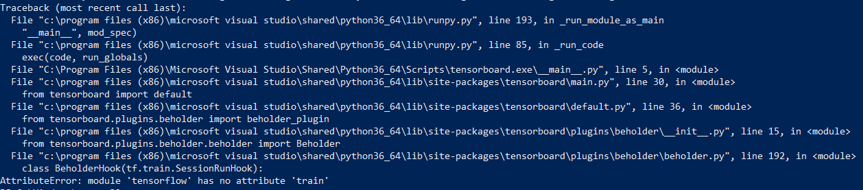 Attributeerror Module Tensorflow Has No Attribute Train · Issue 1254 · Tensorflow