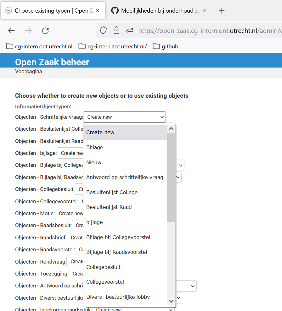 As admin, I want the zaakinformatieobjecten to be automatically coupled whith existing ...