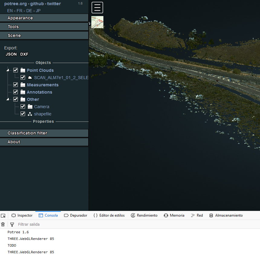Can't see shp file on render area · Issue #532 · potree/potree · GitHub