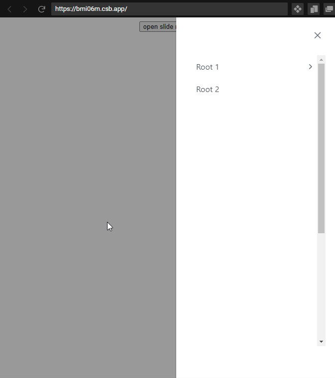 SlideMenu: Issue with scrollbar · Issue #3398 · primefaces/primereact · GitHub