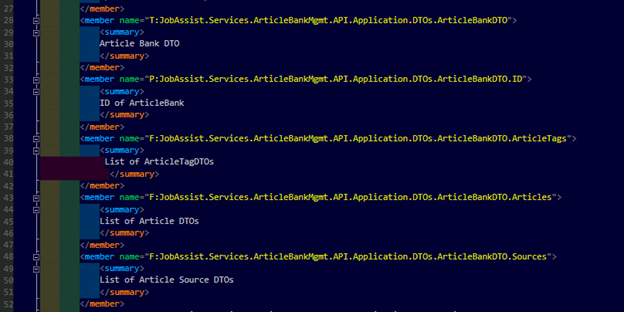 My Swagger.JSON related to a DTO is not updating the schema based upon the definition in the API ...