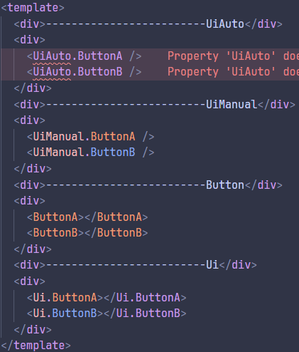 无法直接使用全局自动导入的命名空间组件 · Issue #8836 · vuejs/core · GitHub