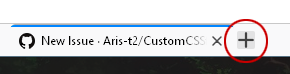 [win][firefox66] The button "open a new tab" does not work · Issue #196 · Aris-t2/CustomCSSforFx ...