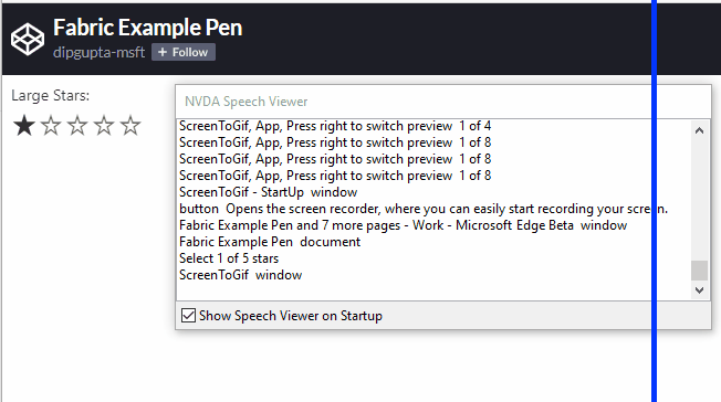 Rating component on swipe gesture reads the ariaLabelFormat text but does not change fill color ...