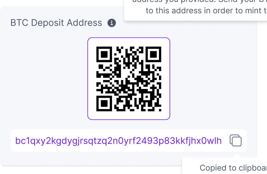 Generate QR code for a deposit address · Issue #287 · threshold-network/token-dashboard · GitHub