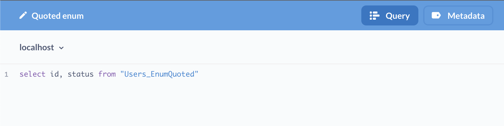 Filtering On Enum Fields Using Sql Models On Postgresql Throws Error · Issue 30547 · Metabase