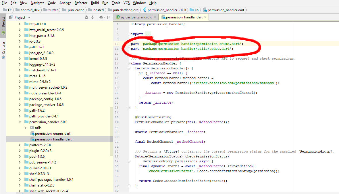 Regression Compilation Fails Without Clear Error Description If The Project Contains Part