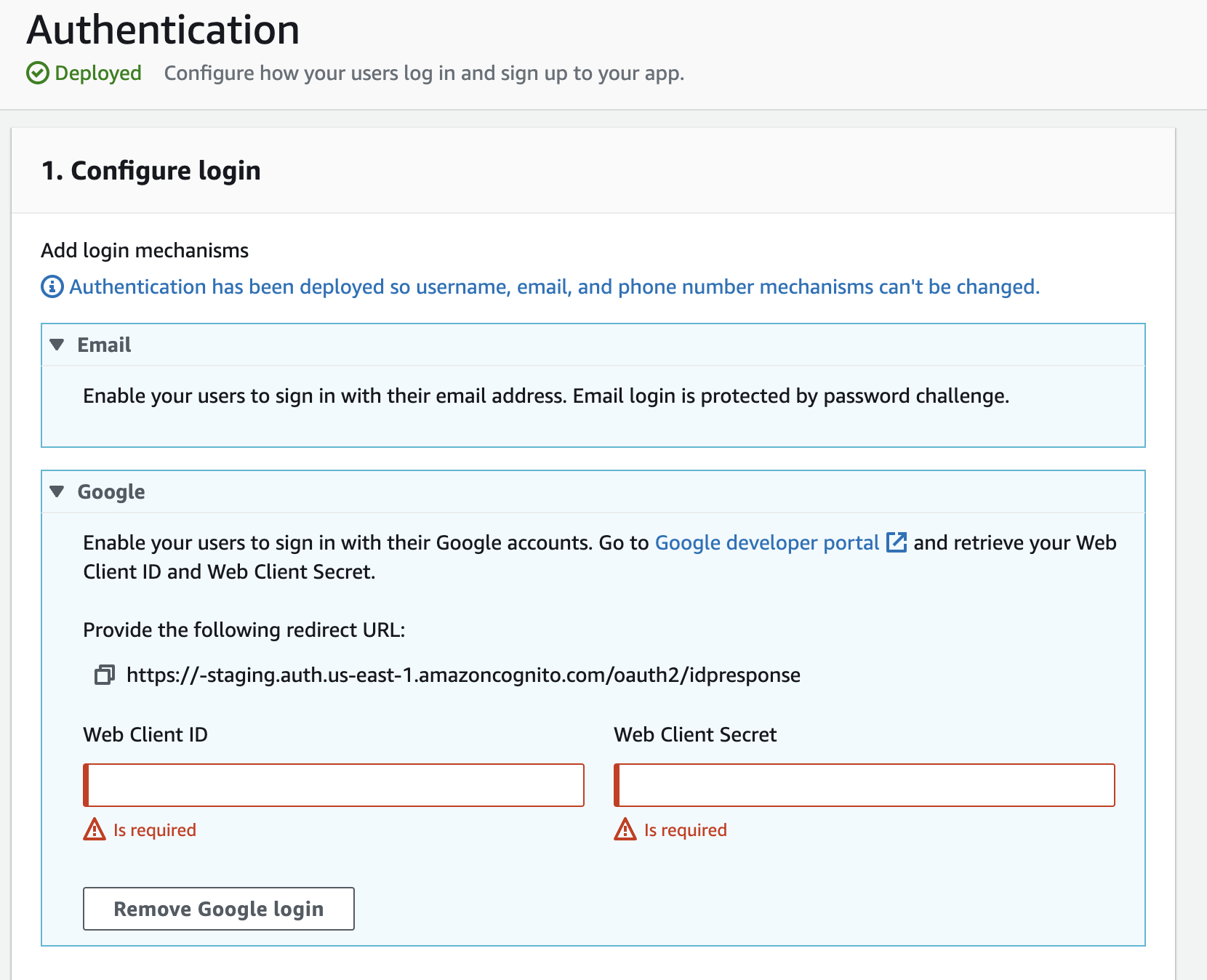 I Seems To Have Lost My Cognito User Pool After Reseting Auth Settings · Issue 728 · Aws
