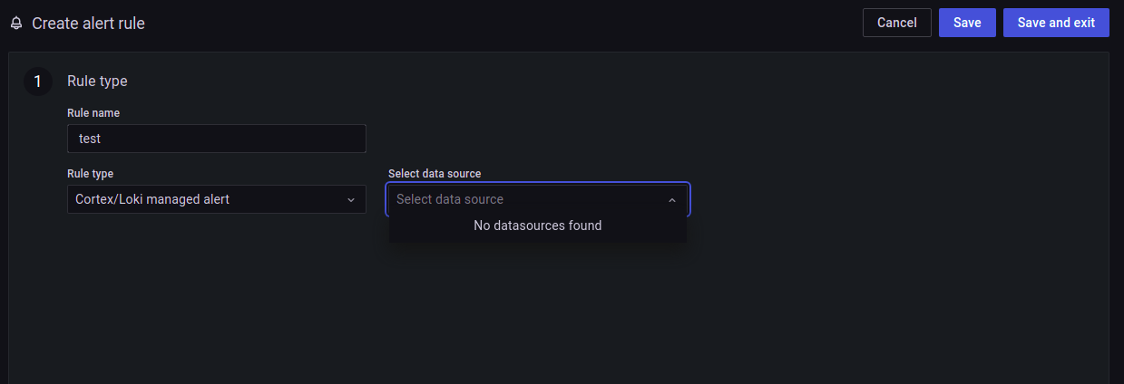 Grafana UI alerts with cortex API error !! · Issue #45774 · grafana/grafana · GitHub