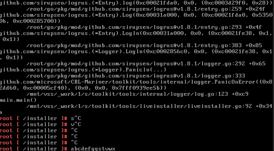 Many Quirky Errors When Installing Via Graphical Mode · Issue 4464 · Microsoft Azurelinux · Github