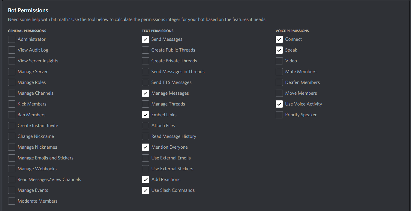 What are the minimum permissions? · Issue #158 · TannerGabriel/discord ...