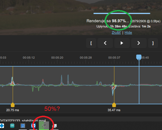 rendering % not shows up correctly in taskbar · Issue #323 · gyroflow/gyroflow · GitHub