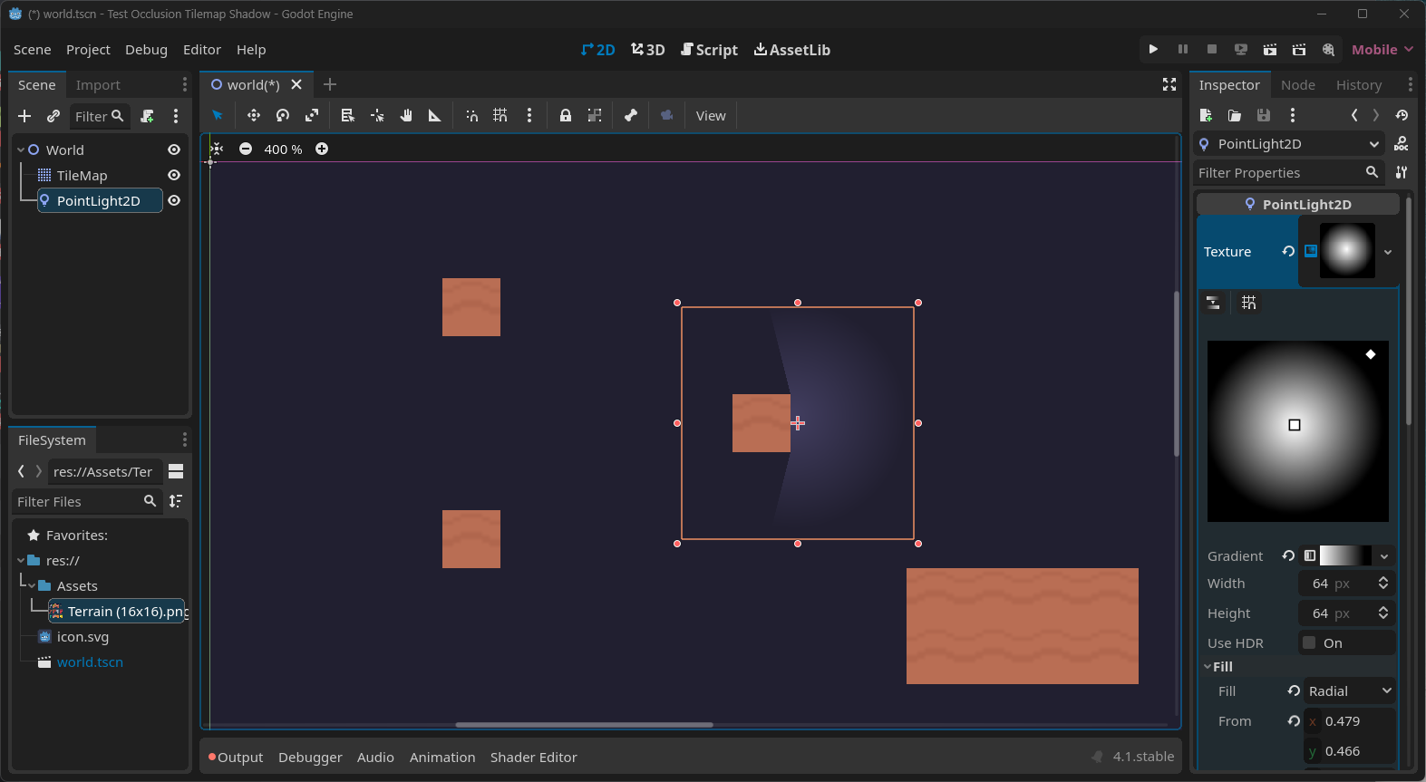2D Light Occlusion appears broken in 3.5.2 and also 4.1 · Issue #79783 · godotengine/godot · GitHub