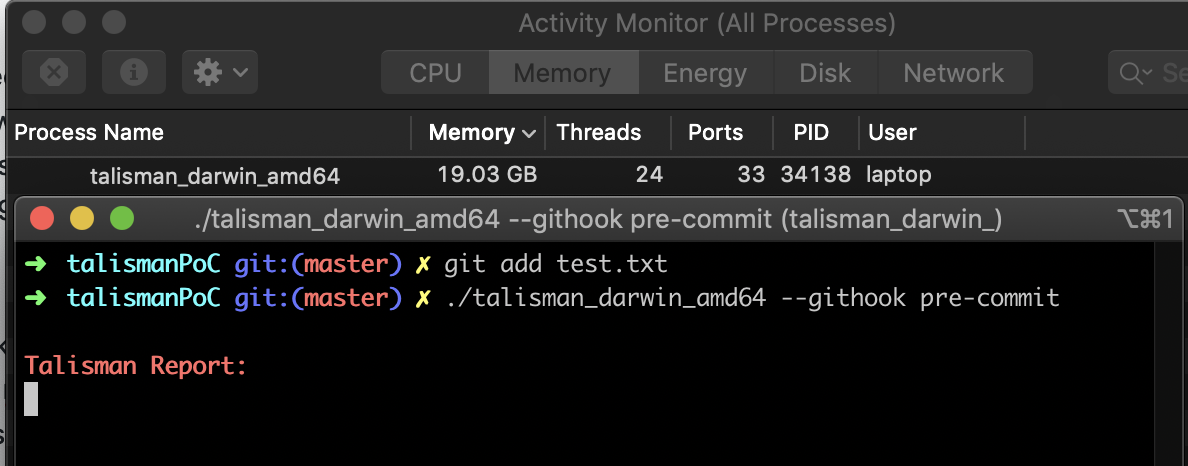 Talisman gets stuck at while displaying report on console · Issue #174 · thoughtworks/talisman ...