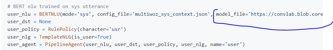 Unable to get the pretrained BERTNLU model. · Issue #238 · thu-coai/ConvLab-2 · GitHub