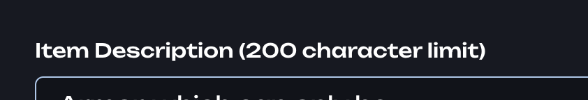 Dynamically display current state of character limit · Issue #66 · raid-guild/character-sheets ...