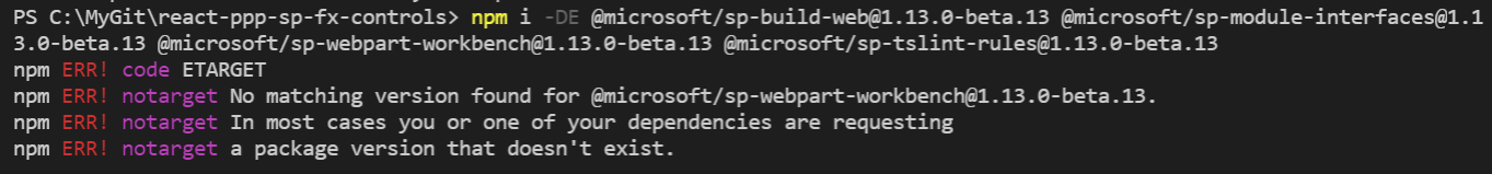Bug: SPFx v1.13.0-beta.13 doesn't upgrade devDevependencies · Issue ...