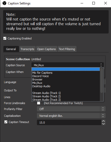 Elgato Wave 3 not appearing as source. · Issue #65 · ratwithacompiler/OBS-captions-plugin · GitHub