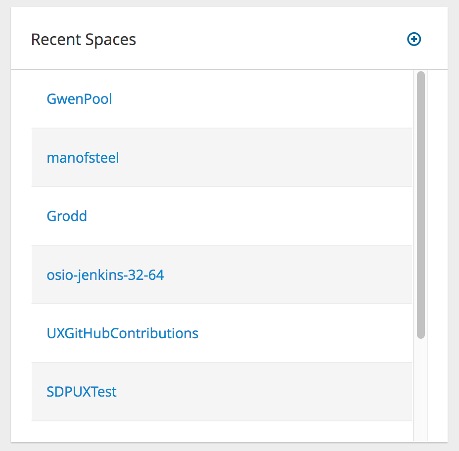 + icon for space creation doesn't exit · Issue #1579 · openshiftio/openshift.io · GitHub