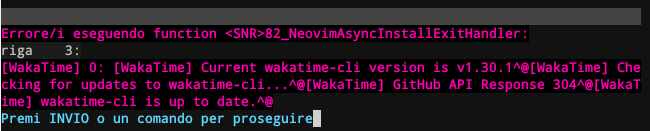 At Every Nvim Boot The Ui Is Blocked For Updates · Issue 113 · Wakatime Vim Wakatime · Github