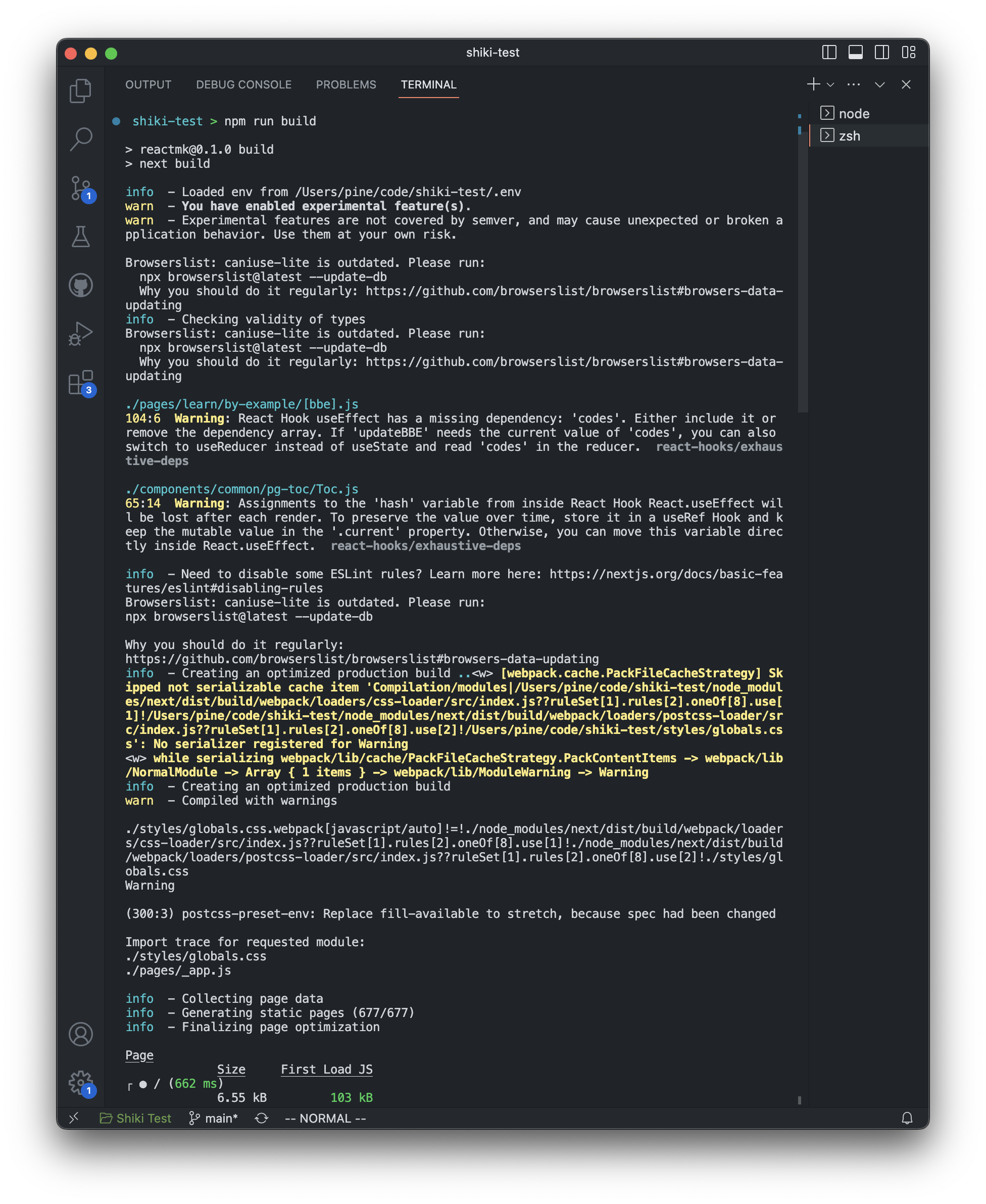 Build failure in GH actions · Issue #433 · shikijs/shiki · GitHub