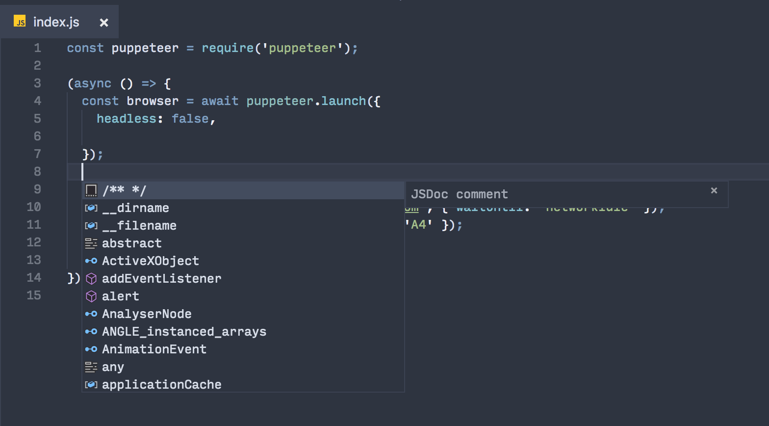 Stupid Jsdoc Completions · Issue 33948 · Microsoft Vscode · Github