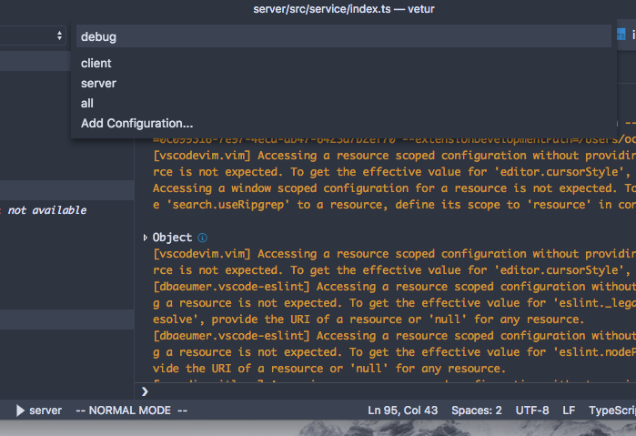 Debug status item should default to current config in quick pick · Issue #37327 · microsoft ...