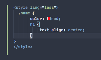 less syntax seem to not working in .vue file · Issue #749 · vuejs/vetur · GitHub