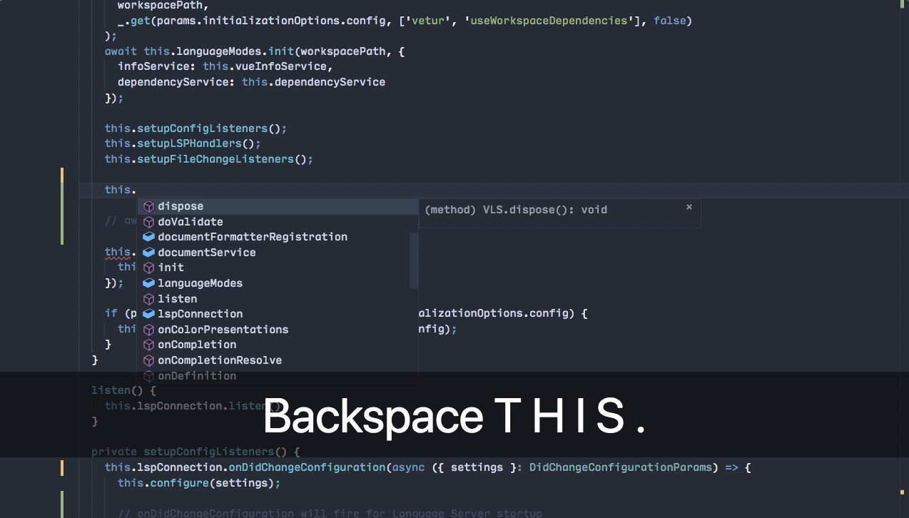 Single dot accept completion and re-trigger completion · Issue #70974 · microsoft/vscode · GitHub